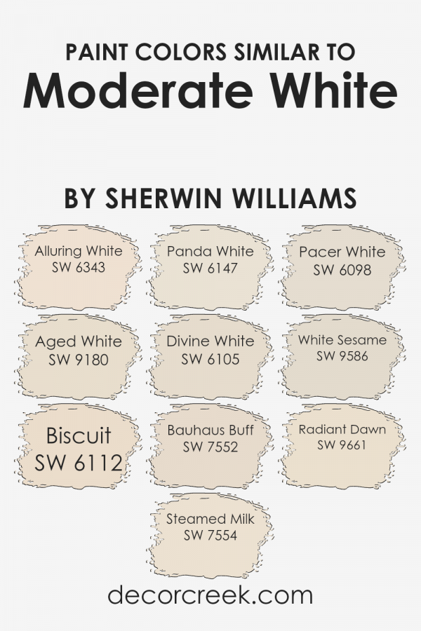 Moderate White SW 6140 Paint Color by Sherwin Williams - DecorCreek