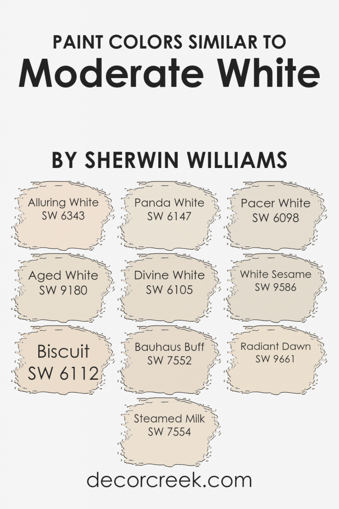 Moderate White SW 6140 Paint Color by Sherwin Williams - DecorCreek
