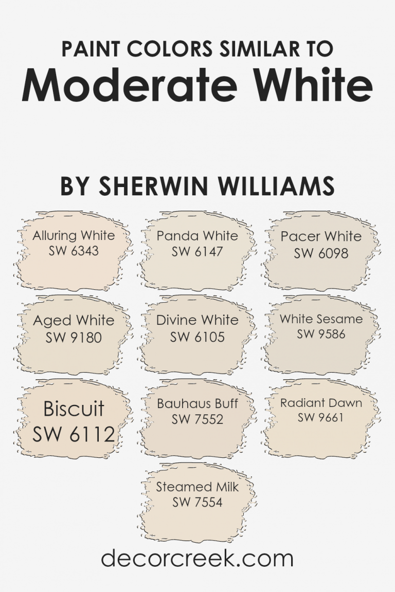 Moderate White SW 6140 Paint Color by Sherwin Williams - DecorCreek