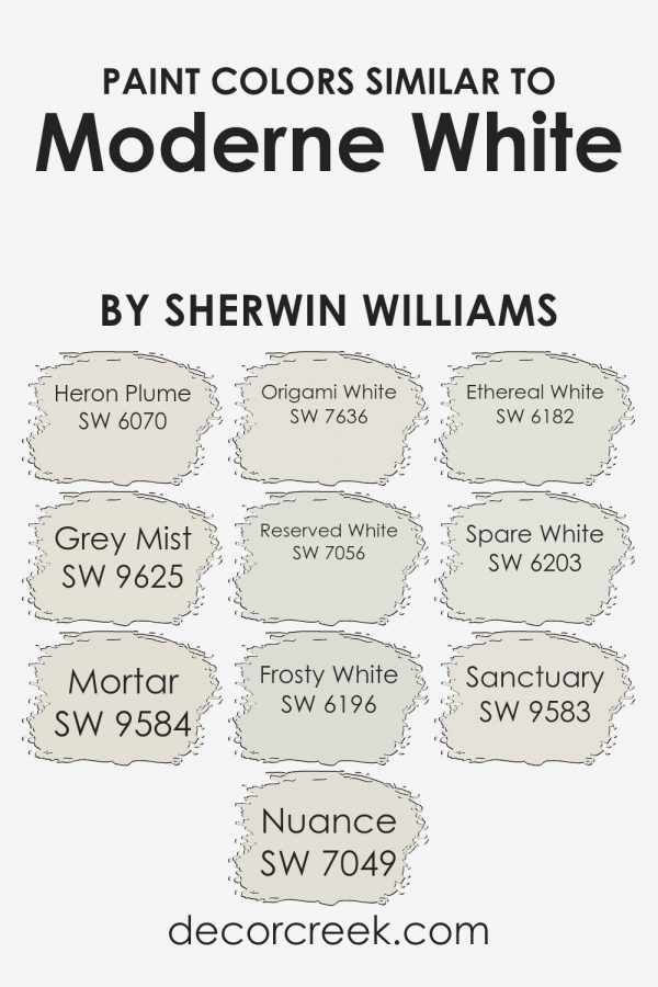 Moderne White SW 6168 Paint Color by Sherwin Williams - DecorCreek