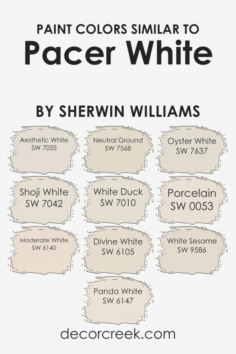 Pacer White SW 6098 Paint Color by Sherwin Williams - DecorCreek