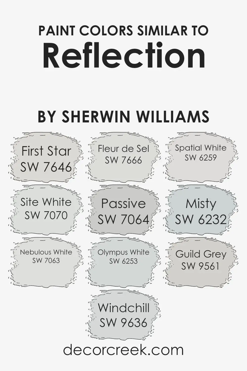 sherwin williams reflection coordinating colors