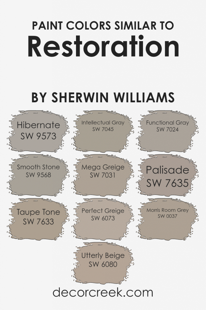 Restoration SW 9578 Paint Color by Sherwin Williams - DecorCreek