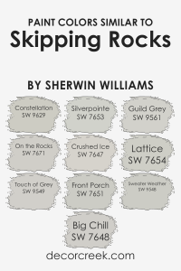 Skipping Rocks SW 9551 Paint Color by Sherwin Williams - DecorCreek