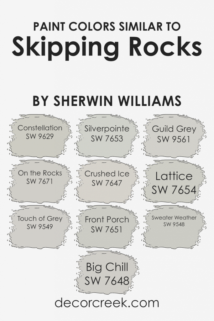 Skipping Rocks SW 9551 Paint Color by Sherwin Williams - DecorCreek