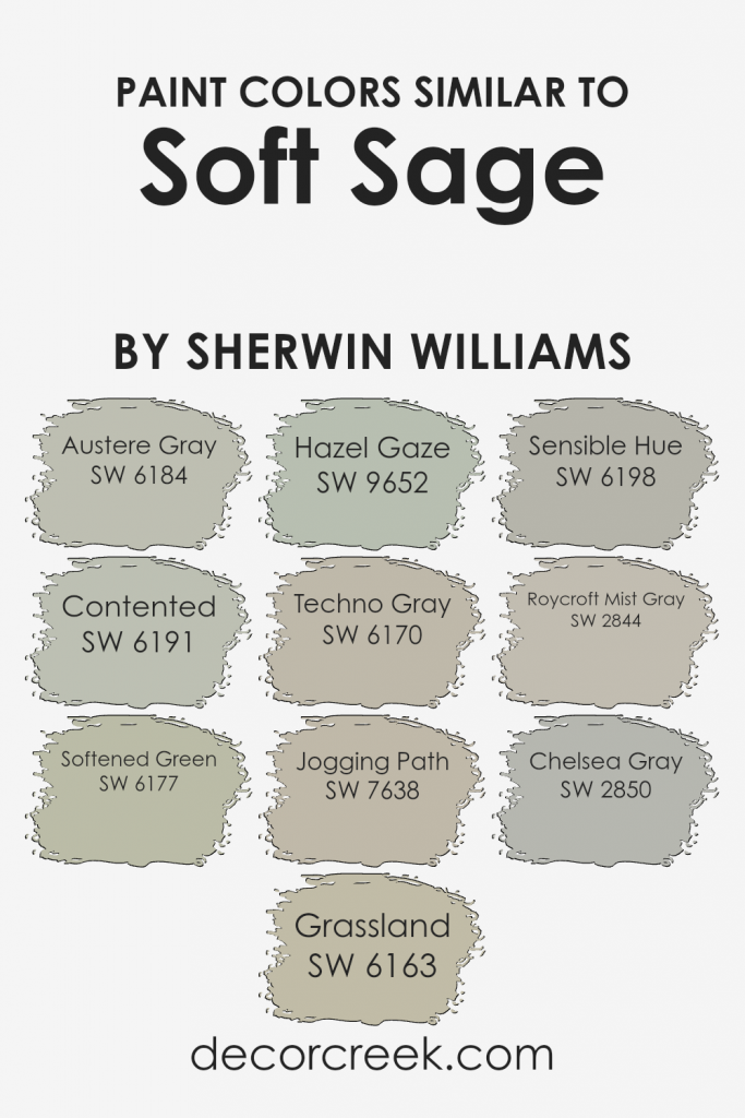 Soft Sage SW 9647 Paint Color by Sherwin Williams - DecorCreek