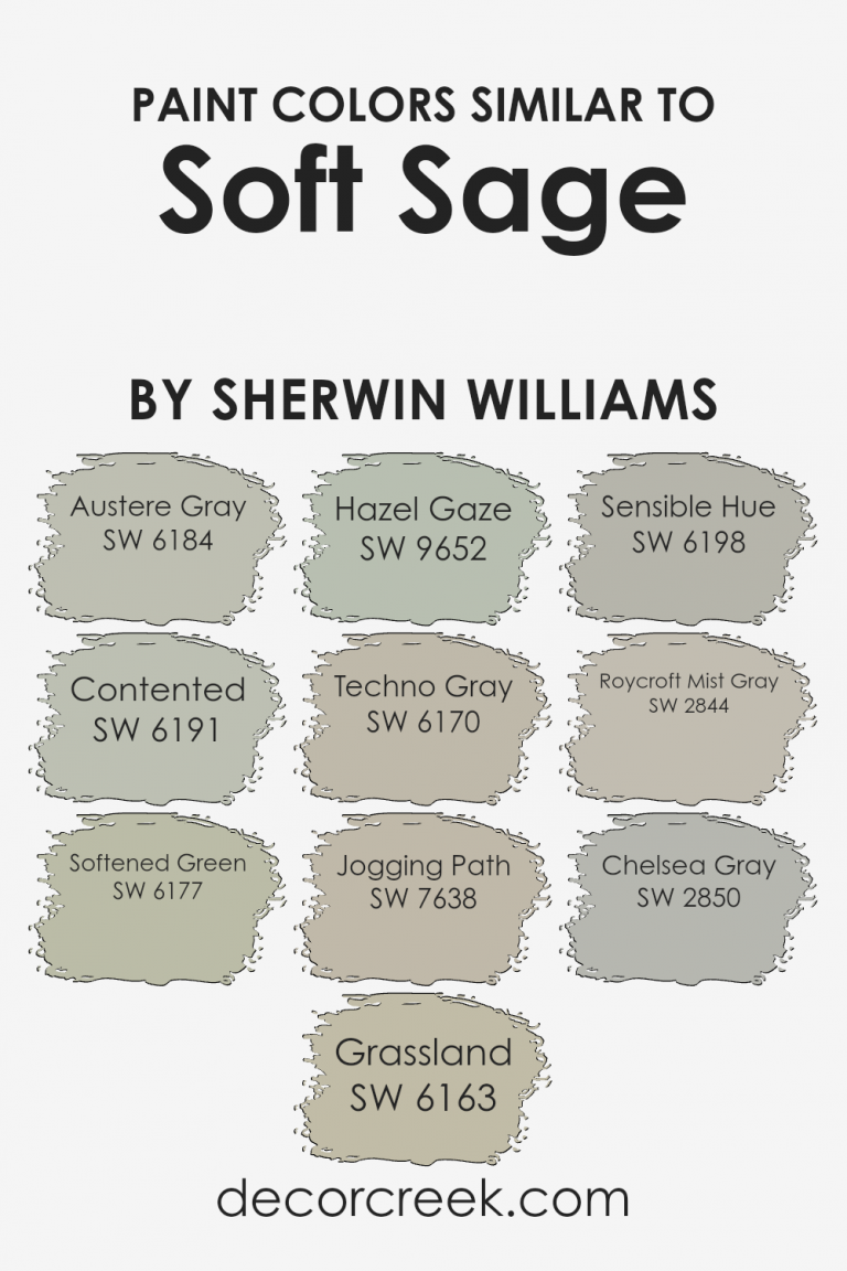 Soft Sage SW 9647 Paint Color by Sherwin Williams - DecorCreek