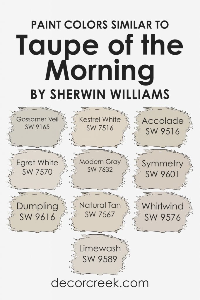 Taupe of the Morning SW 9590 Paint Color by Sherwin Williams - DecorCreek
