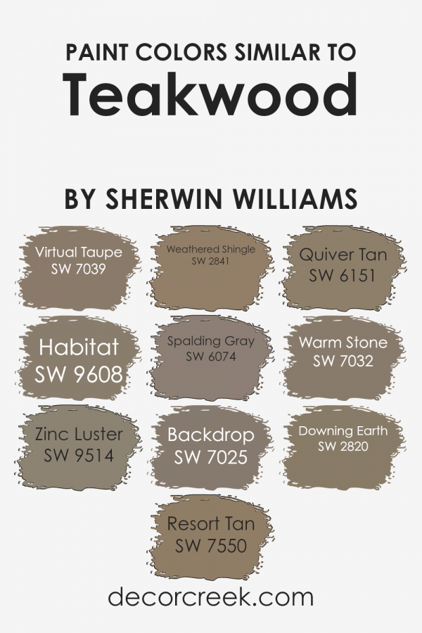 Teakwood SW 9619 Paint Color by Sherwin Williams - DecorCreek