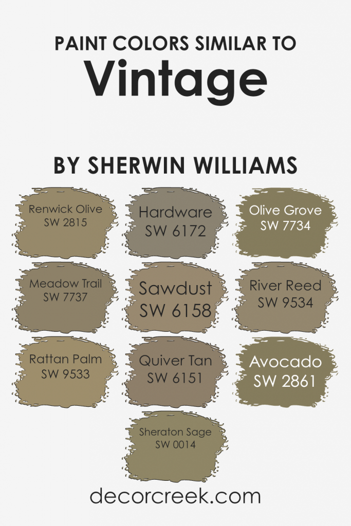 Vintage SW 9528 Paint Color by Sherwin Williams - DecorCreek