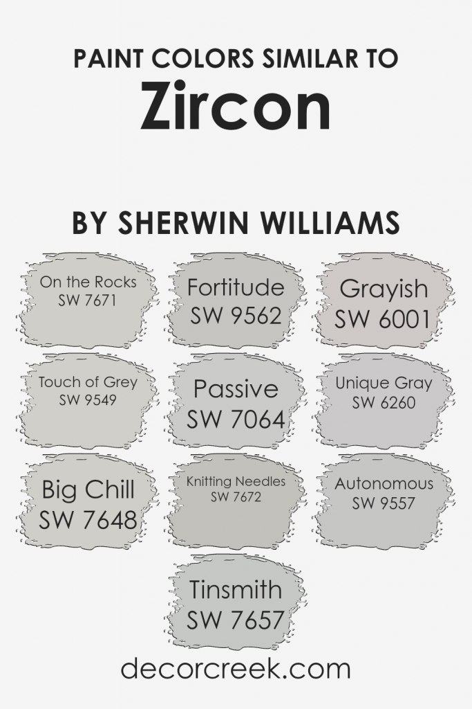 Zircon SW 7667 Paint Color by Sherwin Williams - DecorCreek