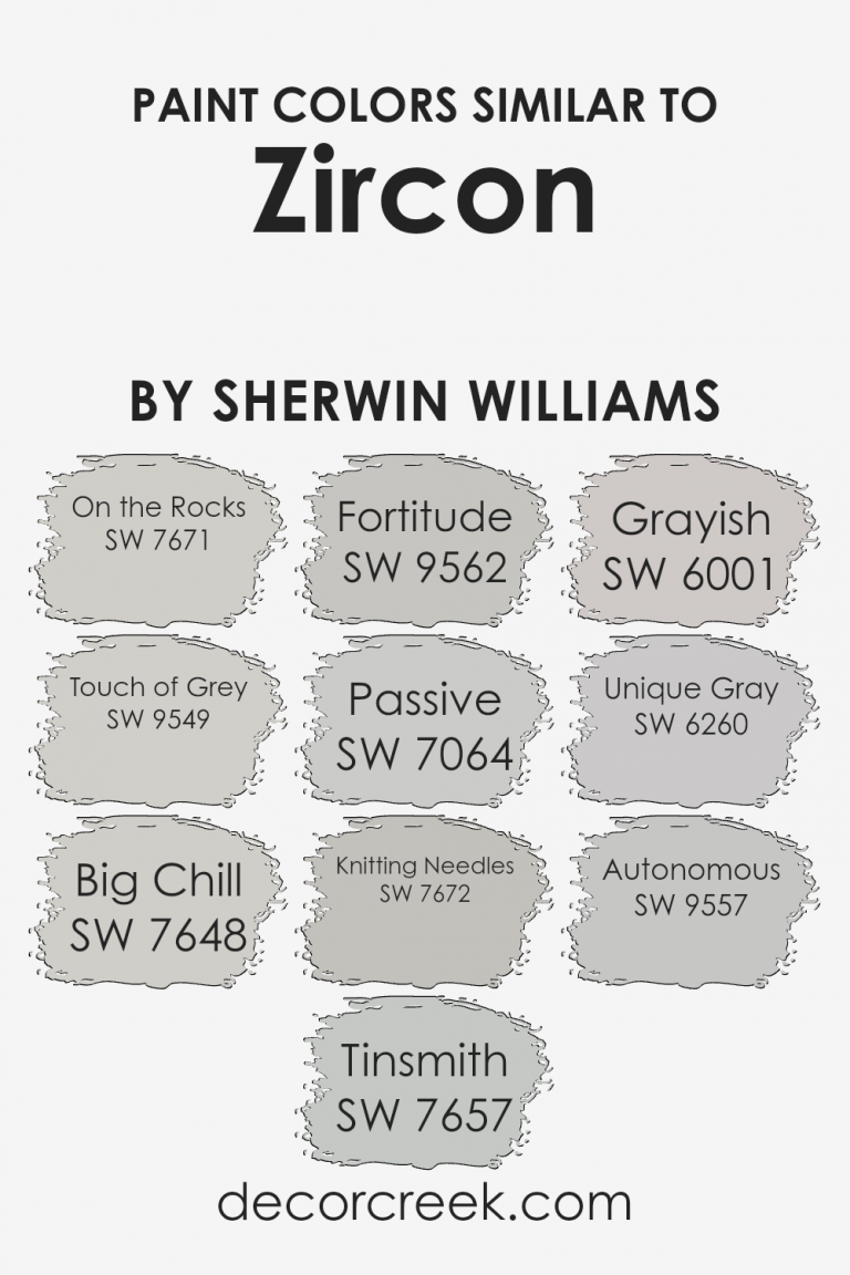 Zircon SW 7667 Paint Color by Sherwin Williams - DecorCreek