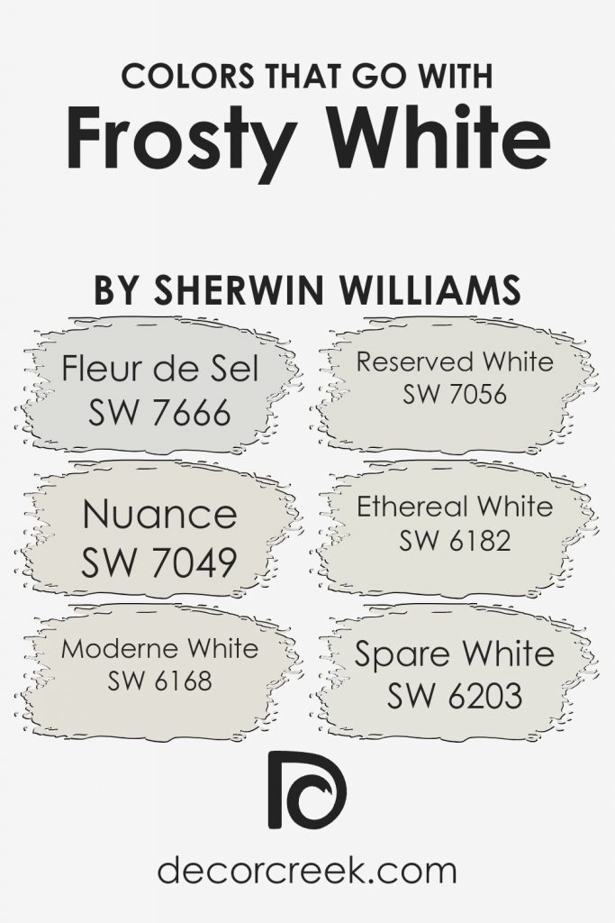 Frosty White SW 6196 Paint Color by Sherwin Williams - DecorCreek