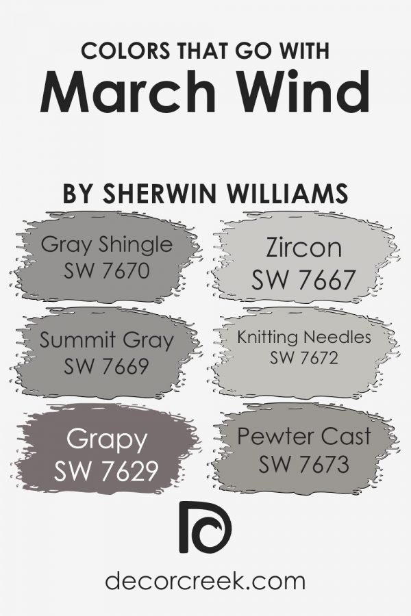 March Wind SW 7668 Paint Color by Sherwin Williams - DecorCreek