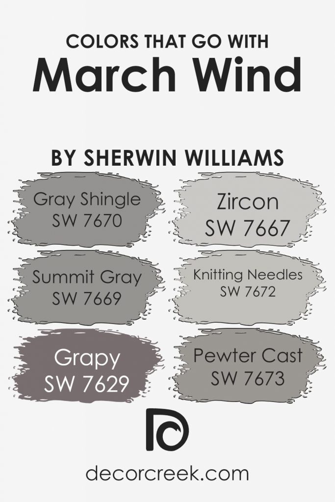 March Wind SW 7668 Paint Color by Sherwin Williams - DecorCreek