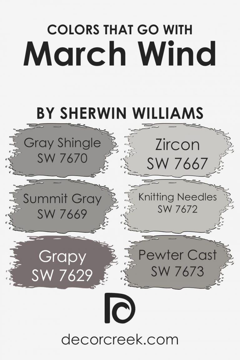 March Wind SW 7668 Paint Color by Sherwin Williams - DecorCreek
