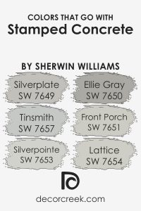 Stamped Concrete SW 7655 Paint Color by Sherwin Williams - DecorCreek