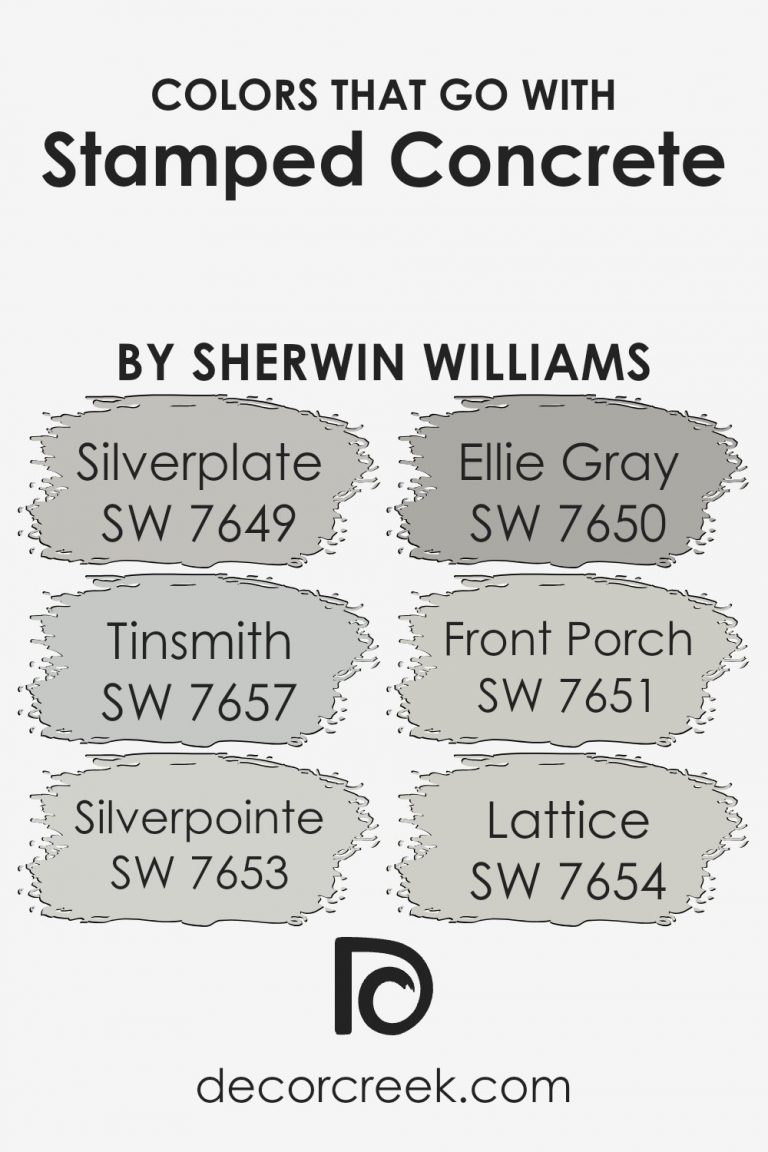 Stamped Concrete SW 7655 Paint Color by Sherwin Williams - DecorCreek