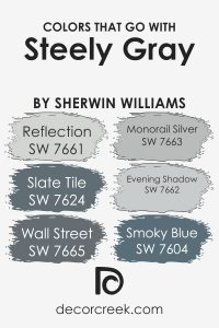 Steely Gray SW 7664 Paint Color by Sherwin Williams - DecorCreek