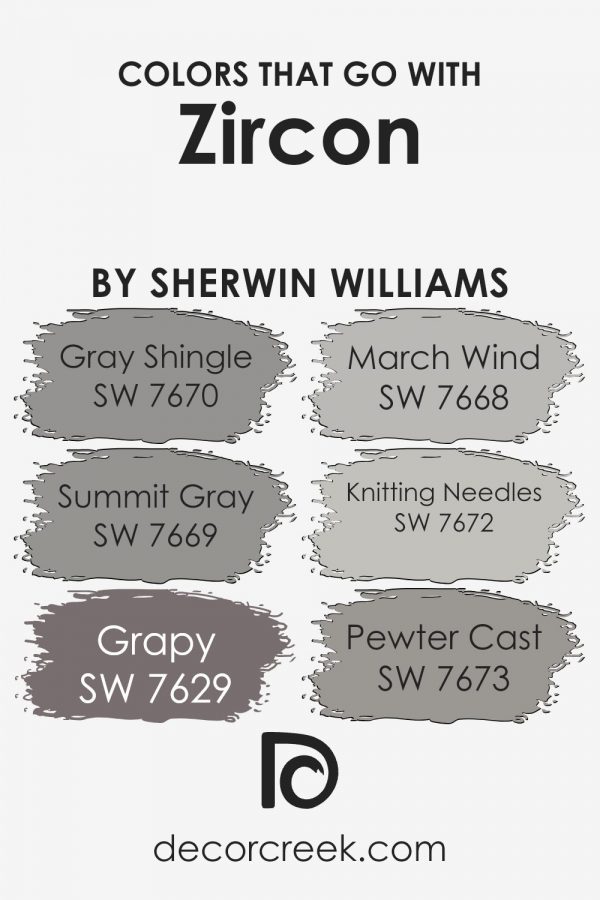 Zircon SW 7667 Paint Color by Sherwin Williams - DecorCreek