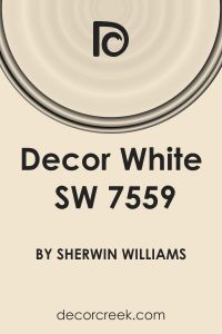 Decor White SW 7559 Paint Color by Sherwin Williams - DecorCreek