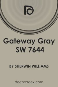 Gateway Gray SW 7644 Paint Color by Sherwin Williams - DecorCreek