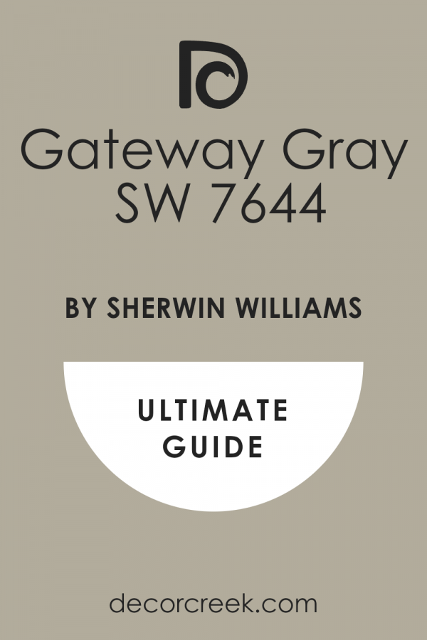 Gateway Gray SW 7644 Paint Color by Sherwin Williams - DecorCreek