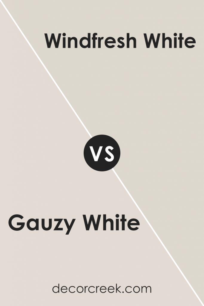 Gauzy White SW 6035 Paint Color by Sherwin Williams - DecorCreek