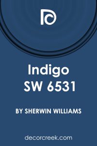 Indigo SW 6531 Paint Color by Sherwin Williams - DecorCreek