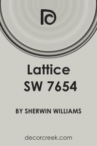 Lattice SW 7654 Paint Color by Sherwin Williams - DecorCreek