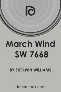 March Wind SW 7668 Paint Color by Sherwin Williams - DecorCreek