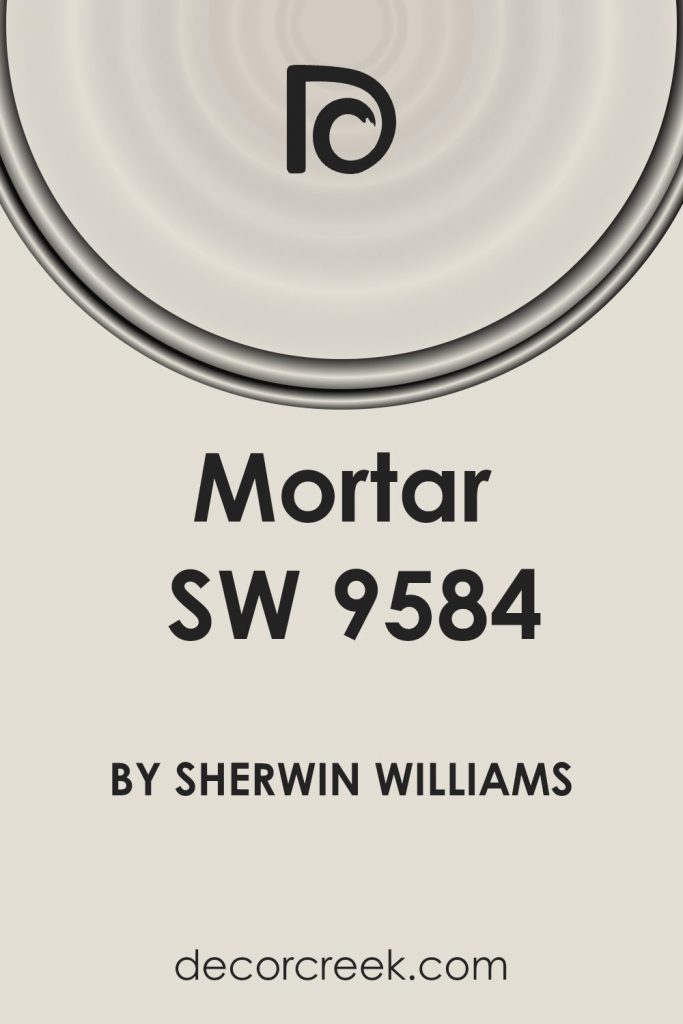 Mortar SW 9584 Paint Color by Sherwin Williams - DecorCreek