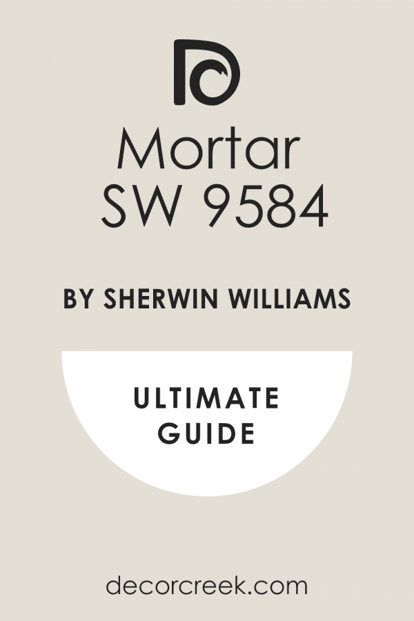 Mortar SW 9584 Paint Color by Sherwin Williams - DecorCreek