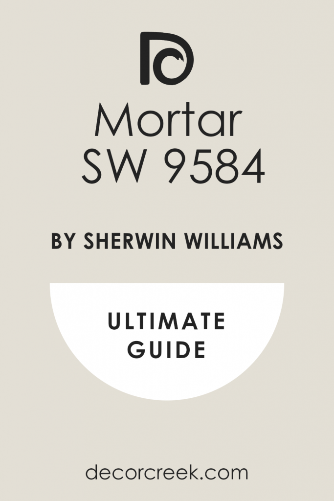 Mortar SW 9584 Paint Color by Sherwin Williams - DecorCreek