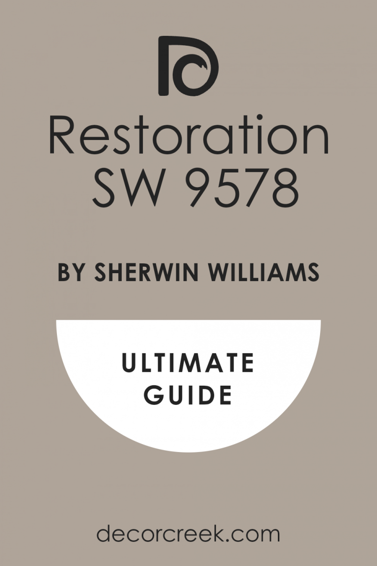 Restoration SW 9578 Paint Color by Sherwin Williams - DecorCreek