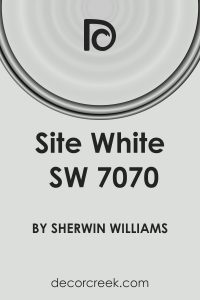 Site White SW 7070 Paint Color by Sherwin Williams - DecorCreek