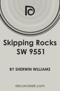Skipping Rocks SW 9551 Paint Color by Sherwin Williams - DecorCreek