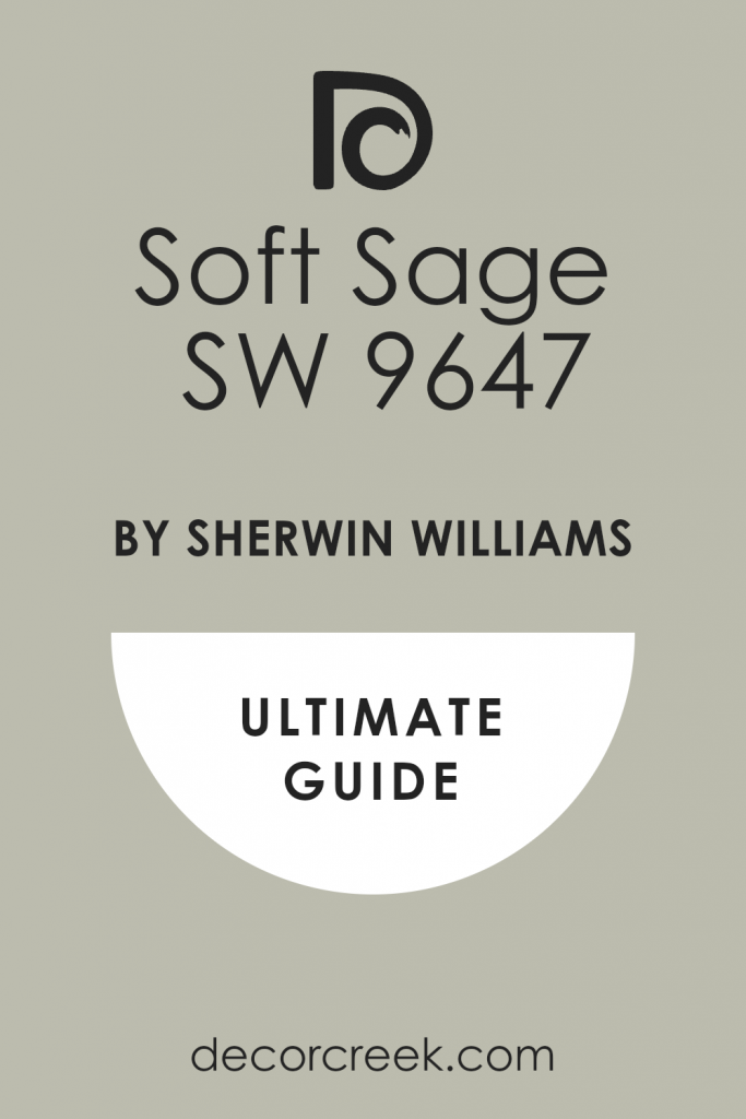 Soft Sage SW 9647 Paint Color by Sherwin Williams - DecorCreek