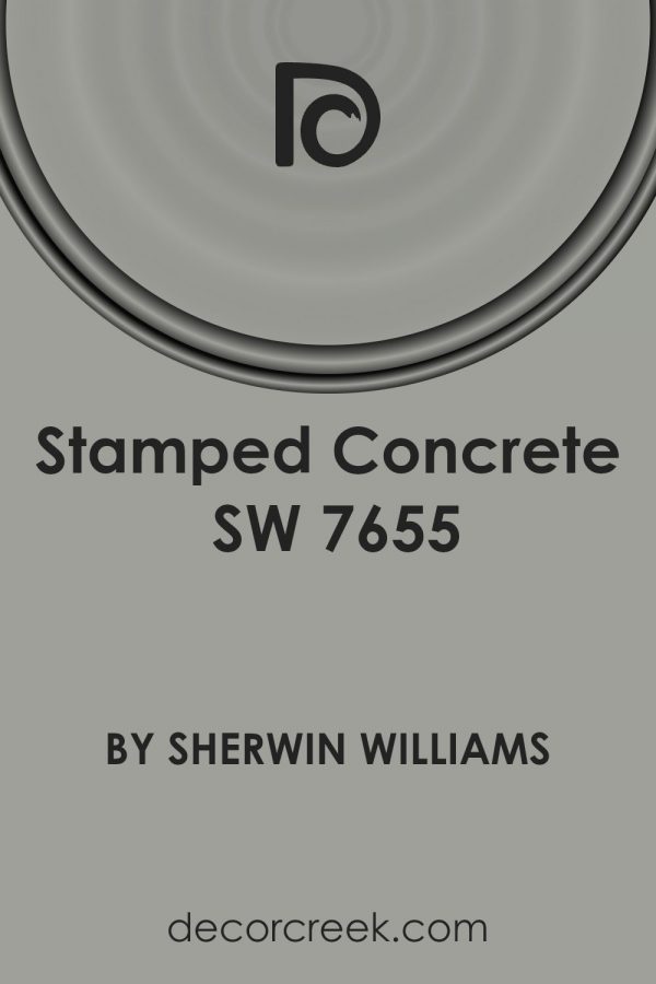 Stamped Concrete SW 7655 Paint Color by Sherwin Williams - DecorCreek