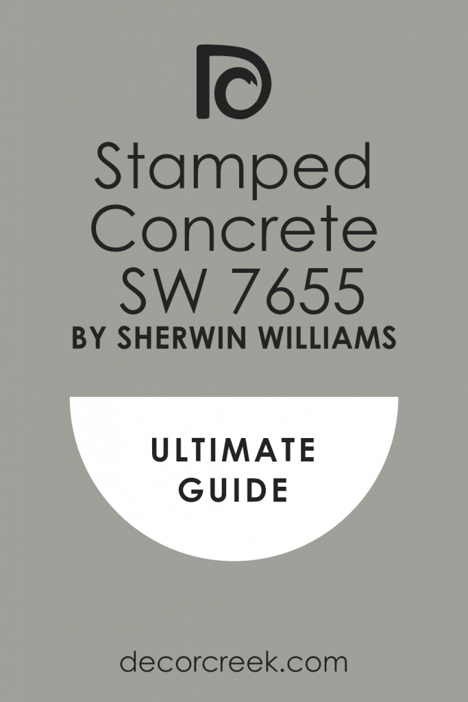Stamped Concrete SW 7655 Paint Color by Sherwin Williams - DecorCreek