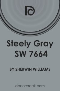 Steely Gray SW 7664 Paint Color by Sherwin Williams - DecorCreek