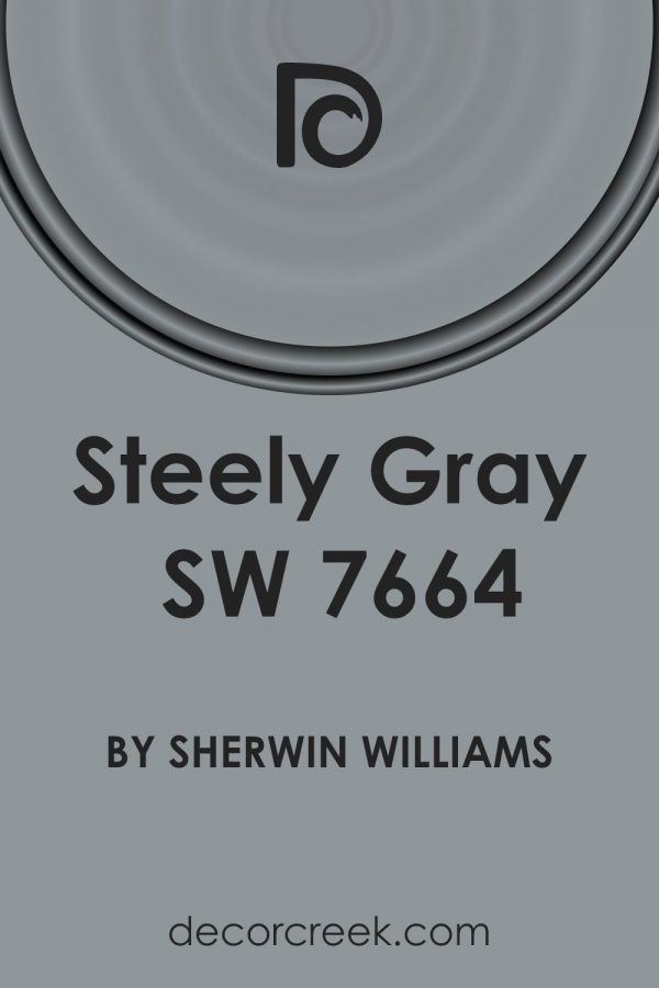 Steely Gray SW 7664 Paint Color by Sherwin Williams - DecorCreek