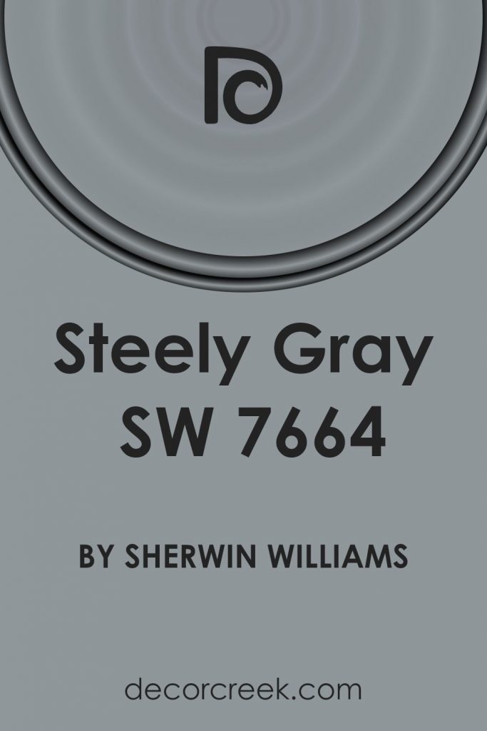 Steely Gray SW 7664 Paint Color by Sherwin Williams - DecorCreek