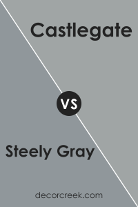 Steely Gray SW 7664 Paint Color by Sherwin Williams - DecorCreek