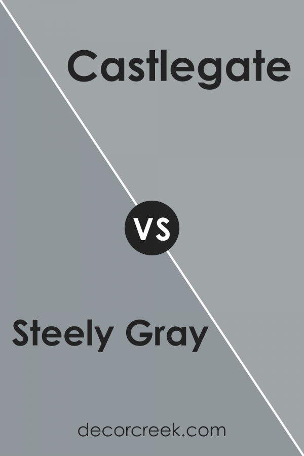 Steely Gray SW 7664 Paint Color by Sherwin Williams - DecorCreek