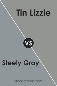 Steely Gray SW 7664 Paint Color by Sherwin Williams - DecorCreek