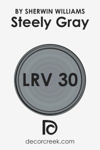 Steely Gray SW 7664 Paint Color by Sherwin Williams - DecorCreek