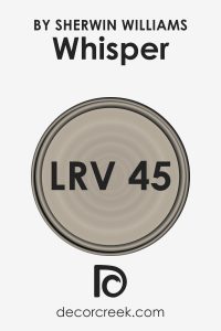 Whisper SW 9591 Paint Color by Sherwin Williams - DecorCreek