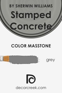 Stamped Concrete SW 7655 Paint Color by Sherwin Williams - DecorCreek