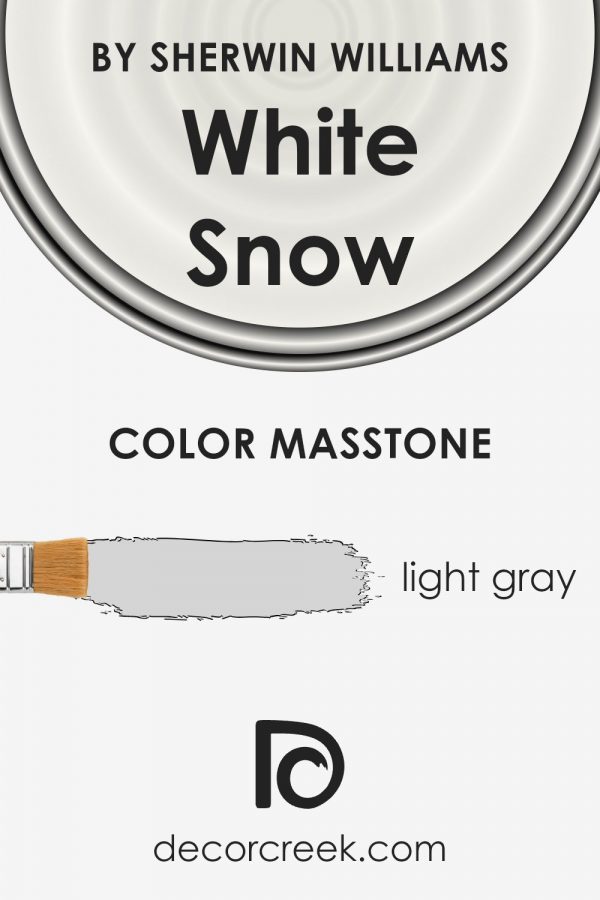 White Snow SW 9541 Paint Color by Sherwin Williams - DecorCreek